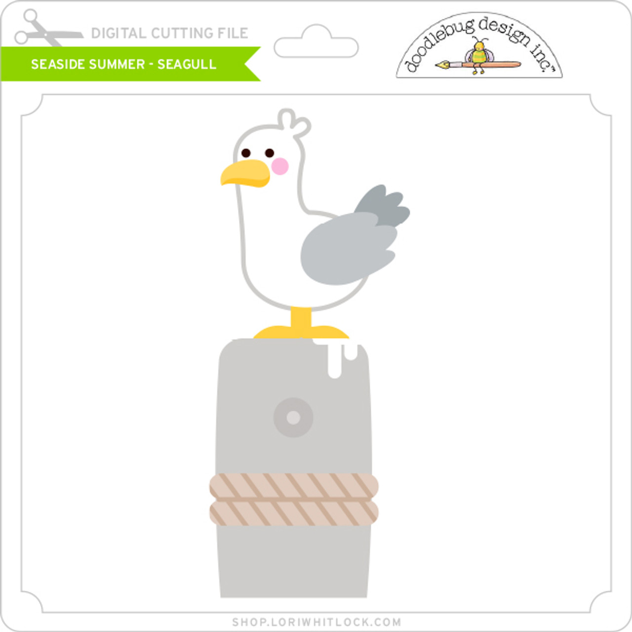 Seaside Summer - Seagull - Lori Whitlock's SVG Shop