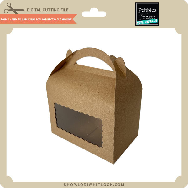 Round Handled Gable Box with Scallop Rectangle Window - Lori Whitlock's ...