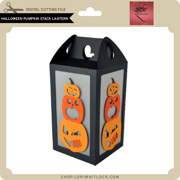 Halloween Pumpkin Stack Lantern - Lori Whitlock's SVG Shop