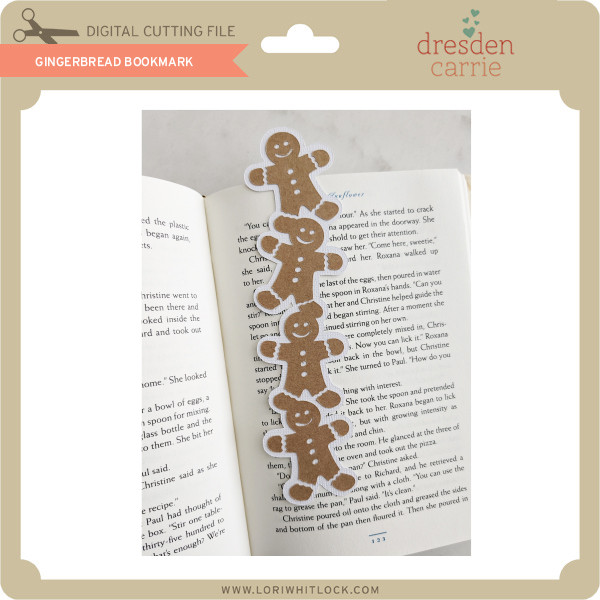 Gingerbread Bookmark - Lori Whitlock's SVG Shop