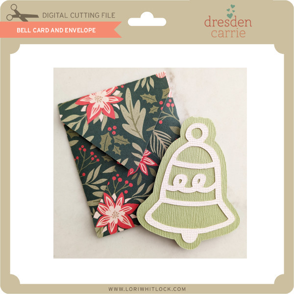 Bell Card and Envelope - Lori Whitlock's SVG Shop