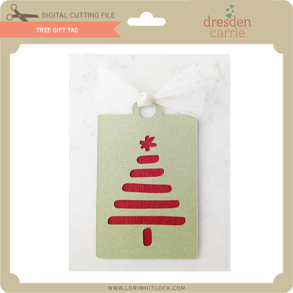 Tree Gift Tag - Lori Whitlock's SVG Shop