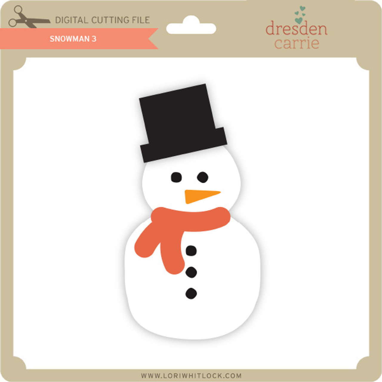 Snowman 3 - Lori Whitlock's SVG Shop