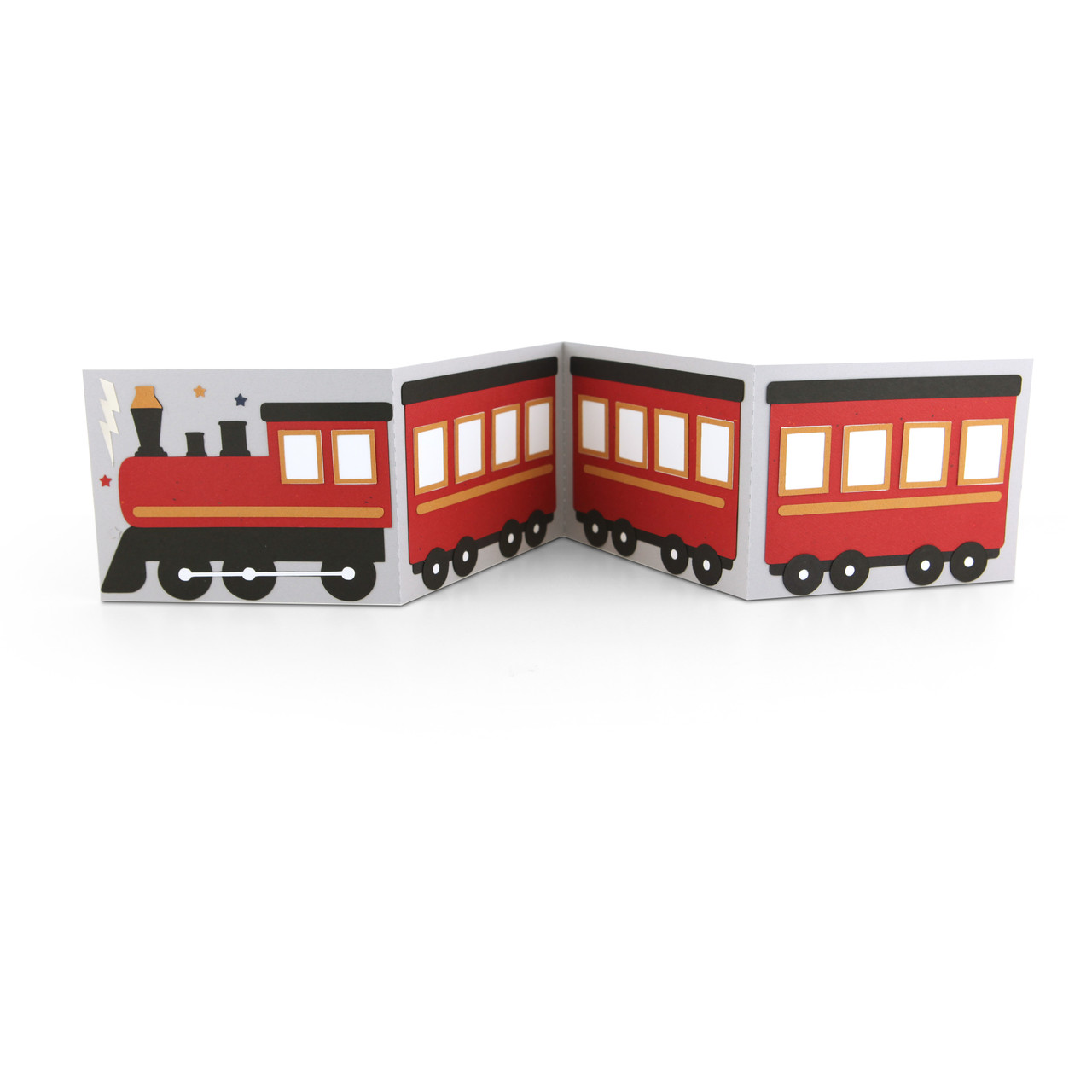 A2 Card Accordion Train - Lori Whitlock's SVG Shop A2 Card Accordion Train - Lori Whitlock's SVG Shop