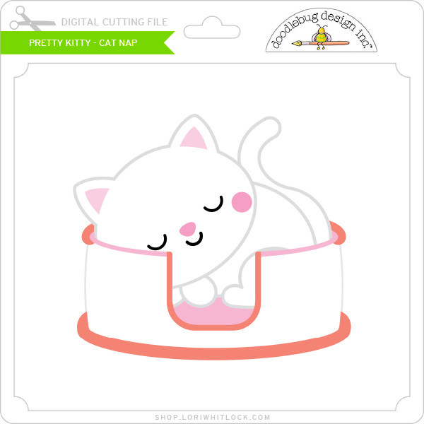 Pretty Kitty - Cat Nap - Lori Whitlock's SVG Shop
