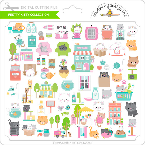 Pretty Kitty - Collection - Lori Whitlock's SVG Shop
