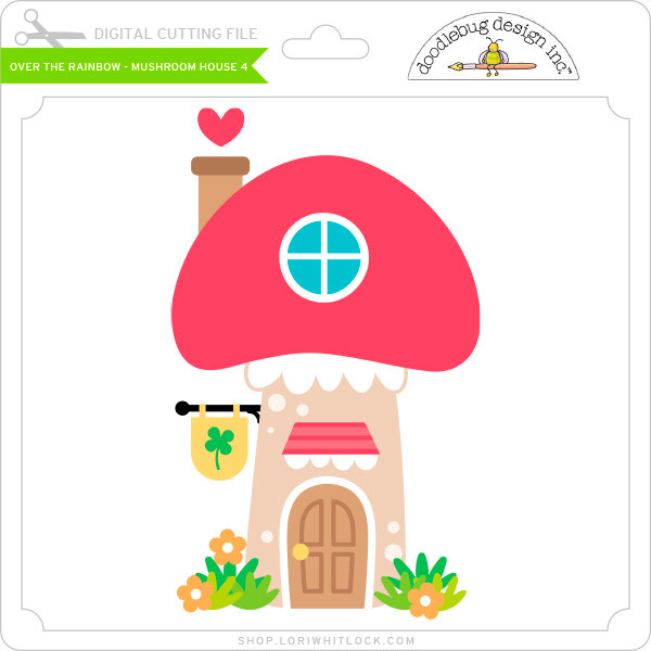 Mushroom House Silhouette