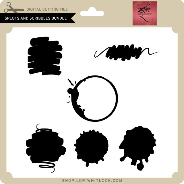 Splots and Scribbles Bundle - Lori Whitlock's SVG Shop