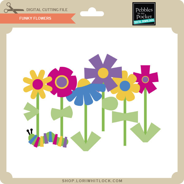 Funky Flowers - Lori Whitlock's SVG Shop