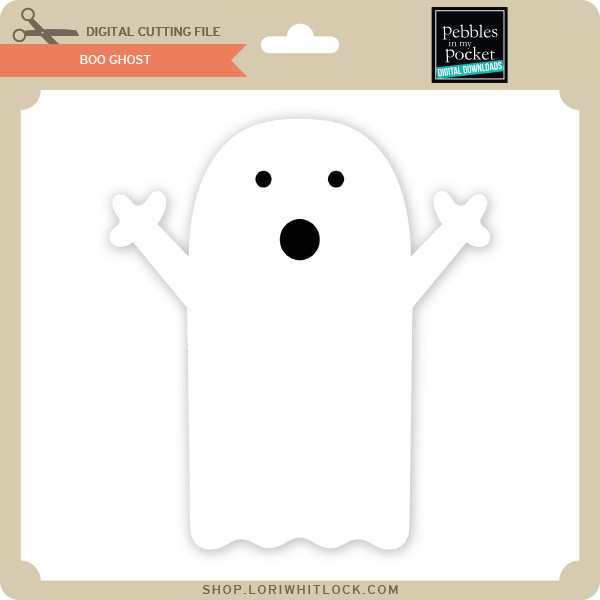 Boo Ghost - Lori Whitlock's SVG Shop