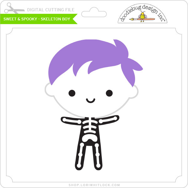 Sweet & Spooky - Skeleton Boy - Lori Whitlock's SVG Shop