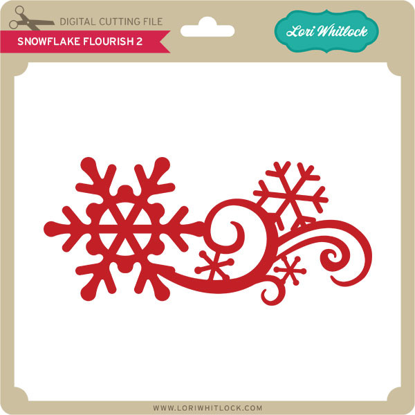 Snowflake Flourish 2 - Lori Whitlock's SVG Shop
