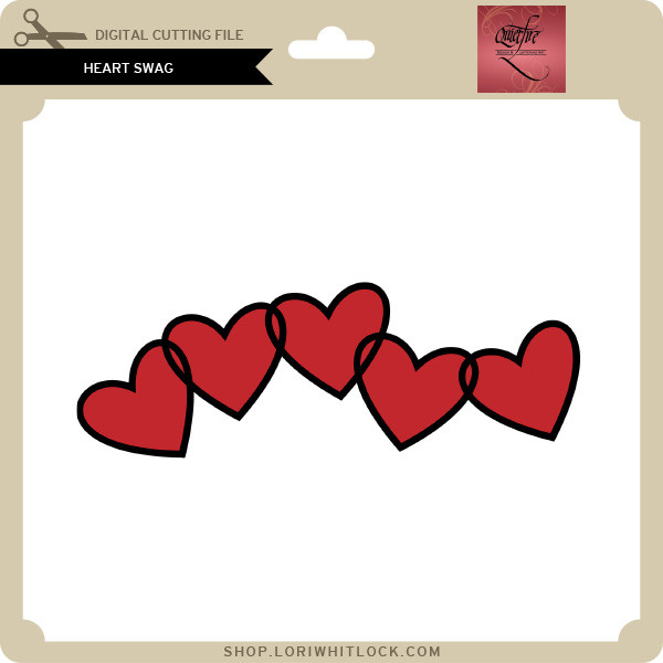 Heart Swag - Lori Whitlock's SVG Shop