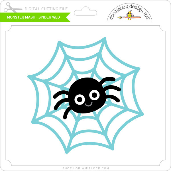 Monster Mash - Spider & Web - Lori Whitlock's SVG Shop