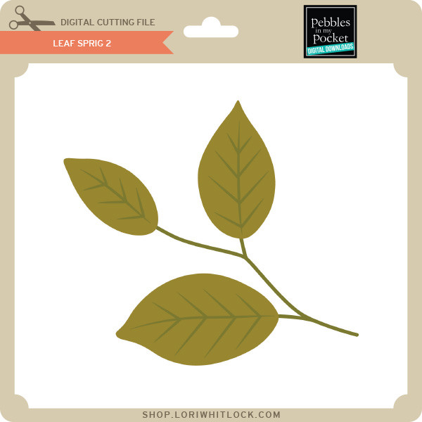 Leaf Sprig 2 - Lori Whitlock's SVG Shop