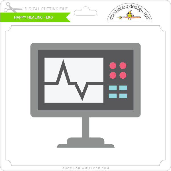 Happy Healing - EKG - Lori Whitlock's SVG Shop