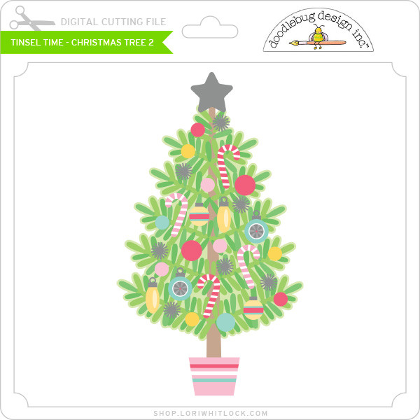 Tinsel Time - Christmas Tree #2 - Lori Whitlock's SVG Shop