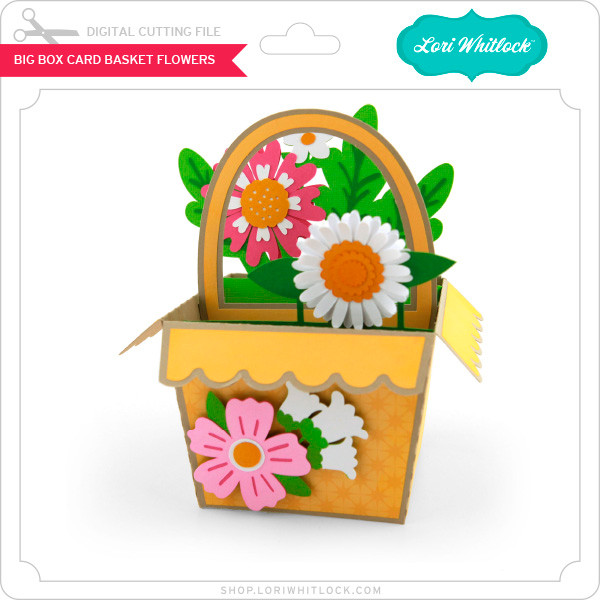 Flower Box Card Svg
