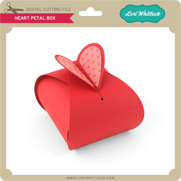 Heart Petal Box - Lori Whitlock's SVG Shop