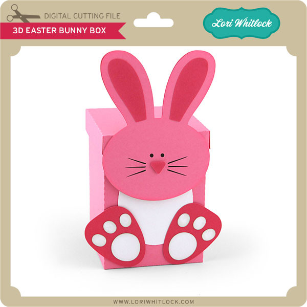 3D Easter Bunny Box - Lori Whitlock's SVG Shop