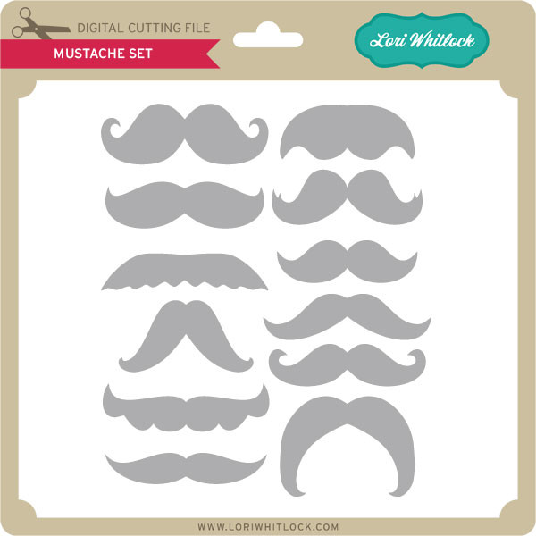 Mustache Set - Lori Whitlock's SVG Shop