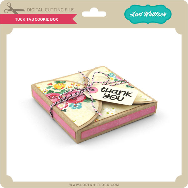 Tuck Tab Cookie Box - Lori Whitlock's SVG Shop