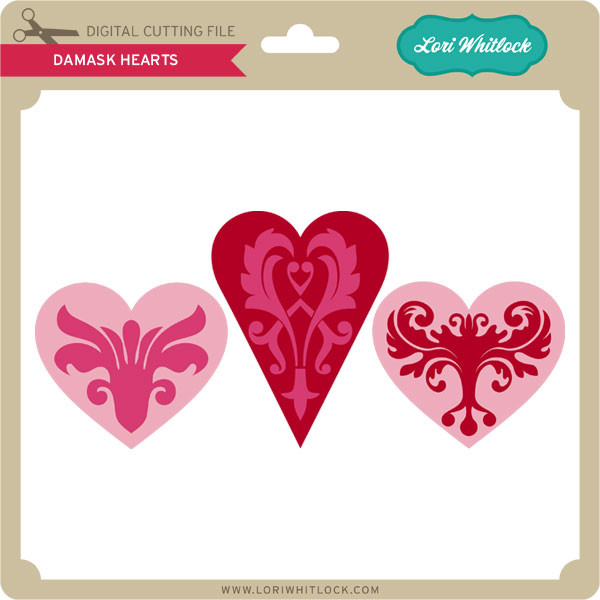 Damask Hearts - Lori Whitlock's SVG Shop