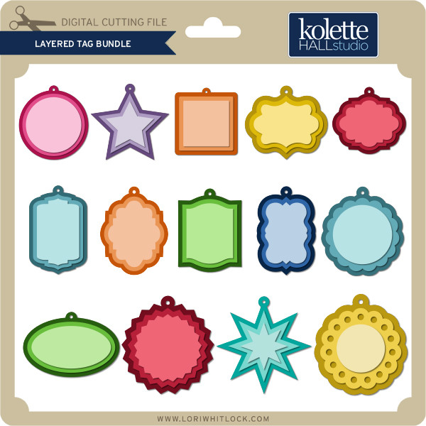 Layered Tag Bundle - Lori Whitlock's SVG Shop