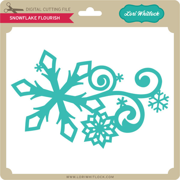 Snowflake Flourish - Lori Whitlock's SVG Shop