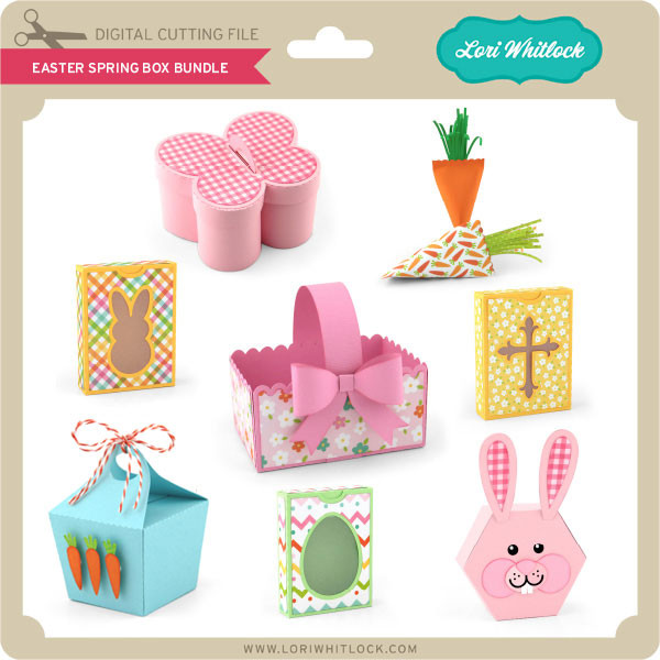 Easter Spring Box Bundle - Lori Whitlock's SVG Shop