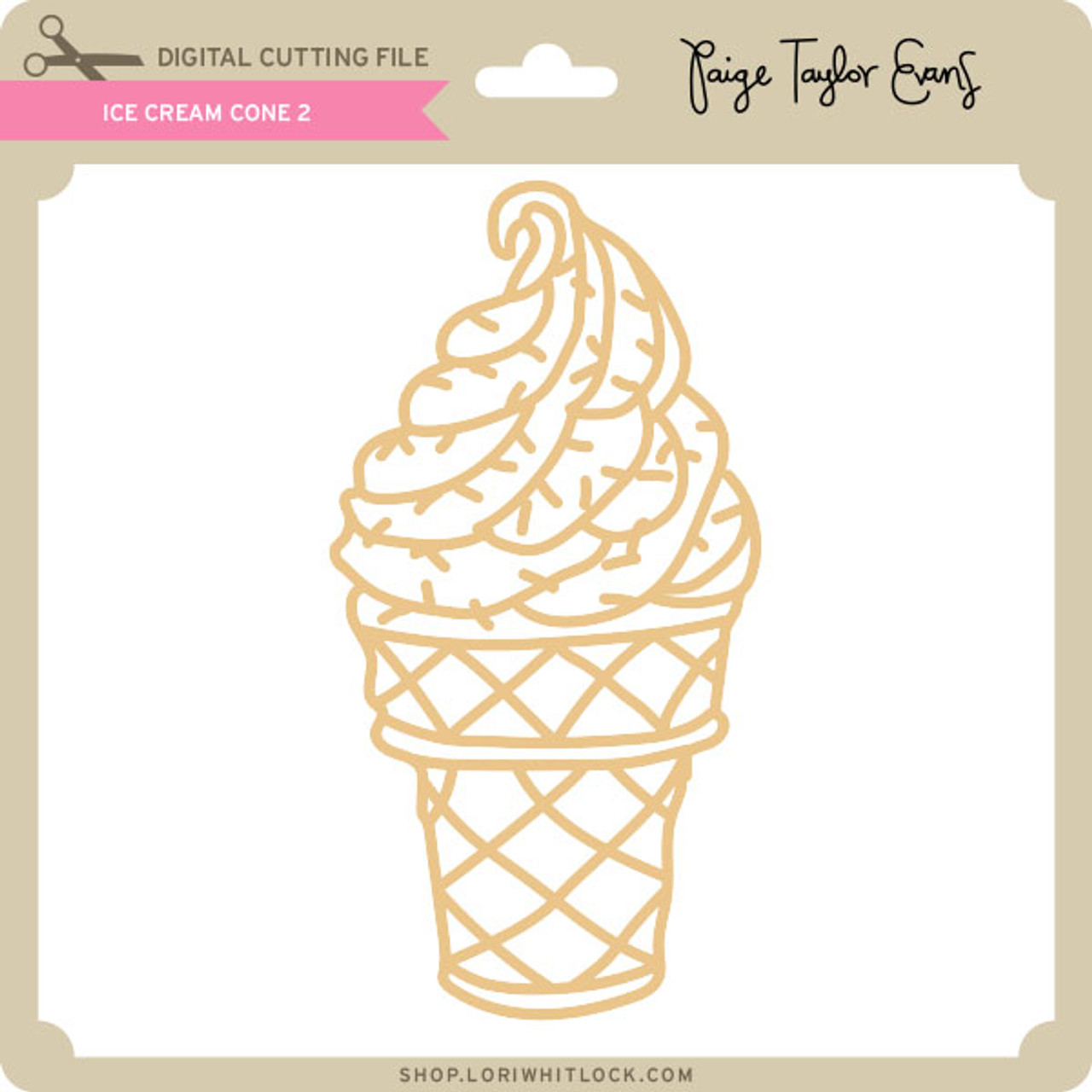Ice Cream Cone 2 Lori Whitlocks Svg Shop
