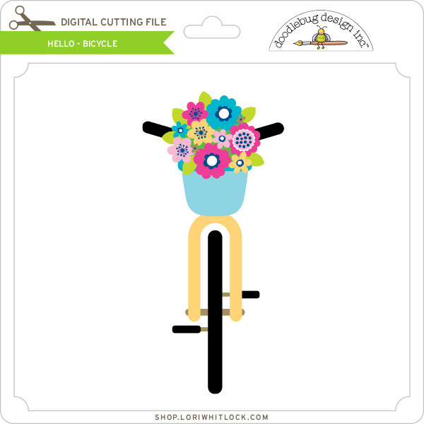 Hello - Bicycle - Lori Whitlock's SVG Shop