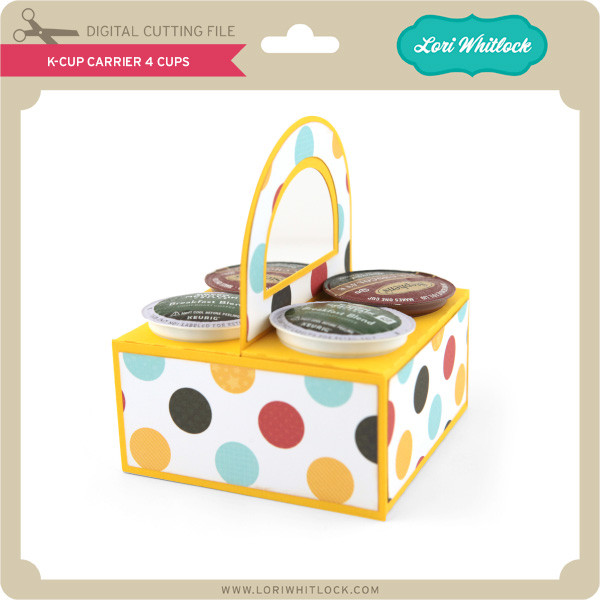 K Cup Carrier 4 Cups - Lori Whitlock's SVG Shop