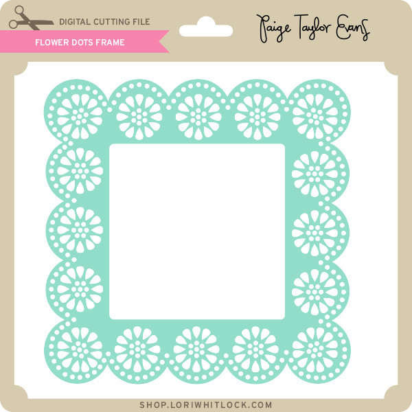 Flower Frame - Lori Whitlock's SVG Shop