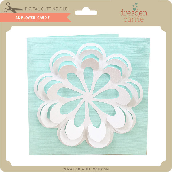 3D Flower Card Bundle - Lori Whitlock's SVG Shop