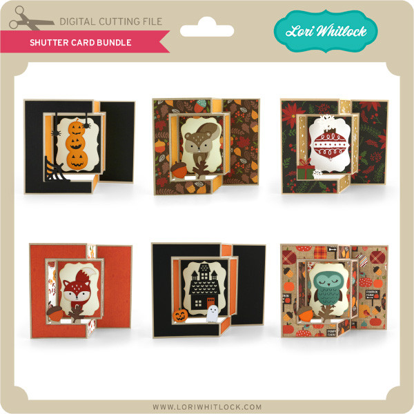 Double Shutter Card - Lori Whitlock's SVG Shop