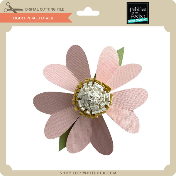 Heart Petal Box - Lori Whitlock's SVG Shop