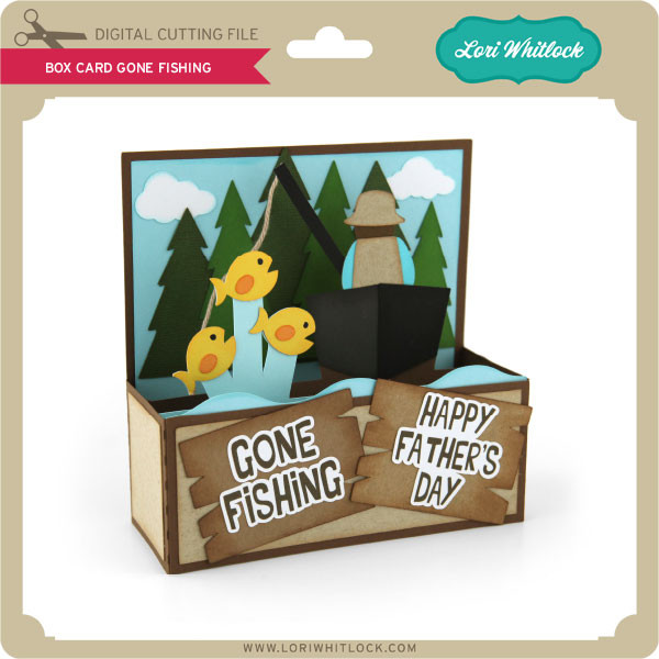 3D Fishing Tackle Box - Lori Whitlock's SVG Shop