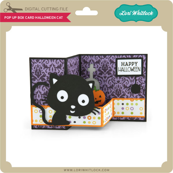 Pop Up Card Cat - Lori Whitlock's SVG Shop