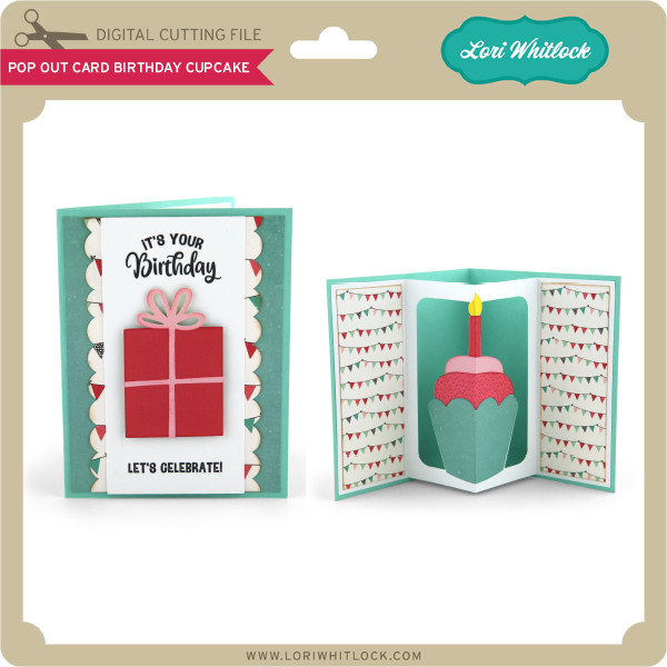 A2 Pop Out Book Card - Lori Whitlock's SVG Shop