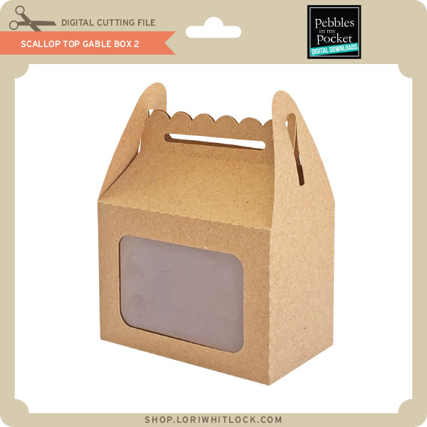 Scalloped Top Gable Box - Lori Whitlock's SVG Shop
