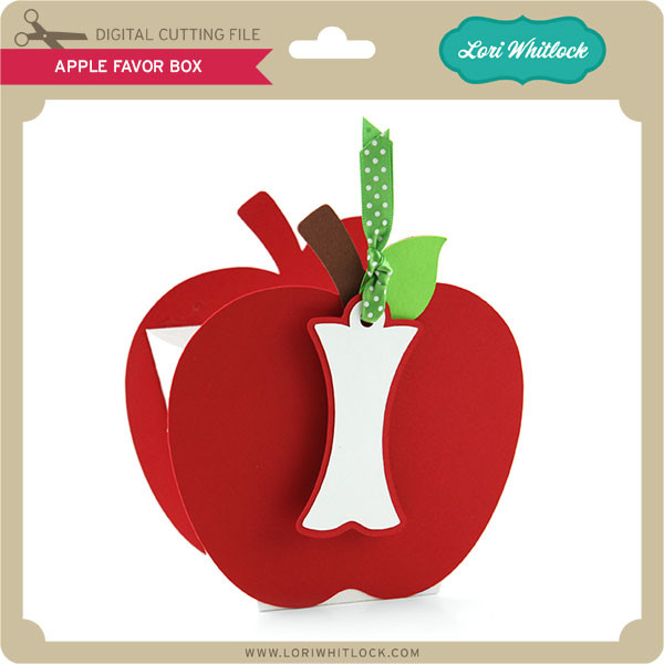 Apple Favor Box - Lori Whitlock's SVG Shop