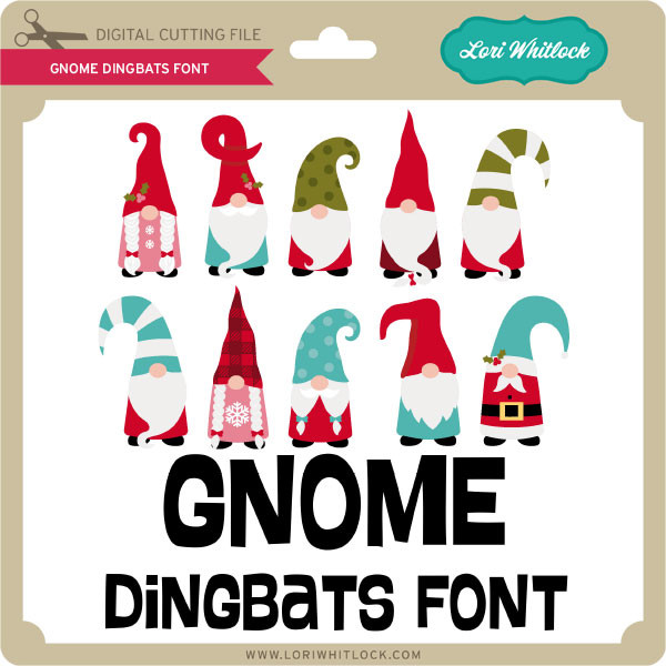 Gnome Font - Lori Whitlock's SVG Shop