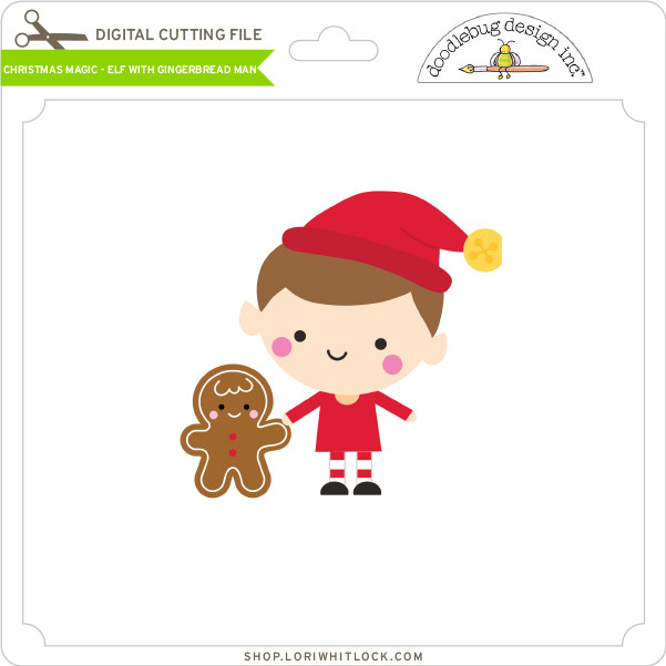 Christmas Magic - Gingerbread Man - Lori Whitlock's SVG Shop