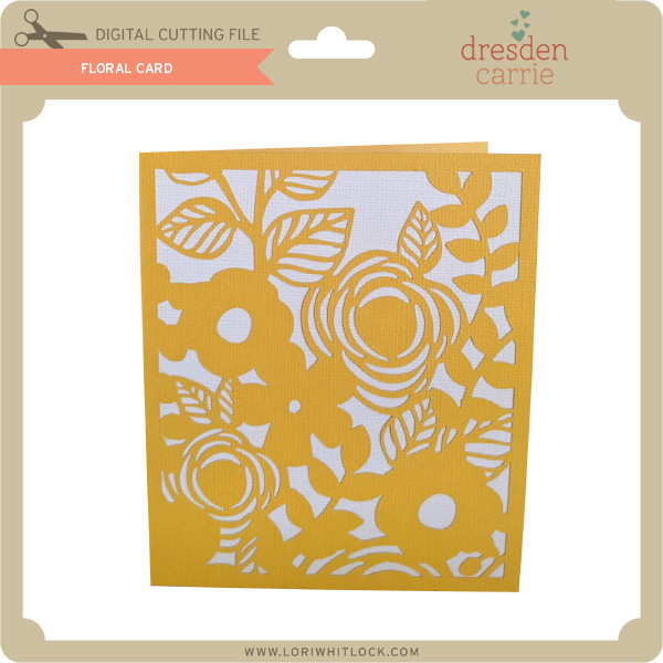 Floral Bracket Lattice Card Kit - Lori Whitlock's SVG Shop