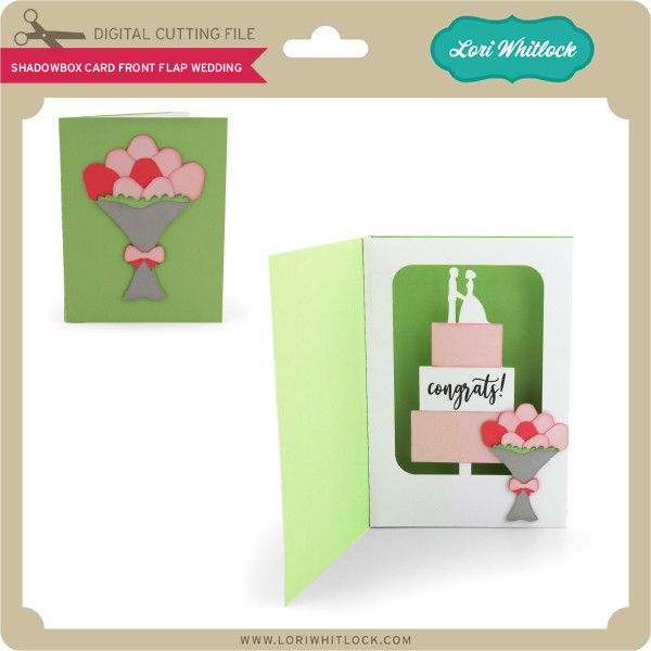 4 Step Card with Front Flap - Lori Whitlock's SVG Shop