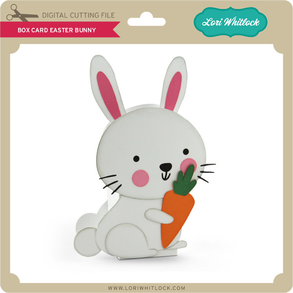 Box Card Easter Bunny 2 - Lori Whitlock's SVG Shop