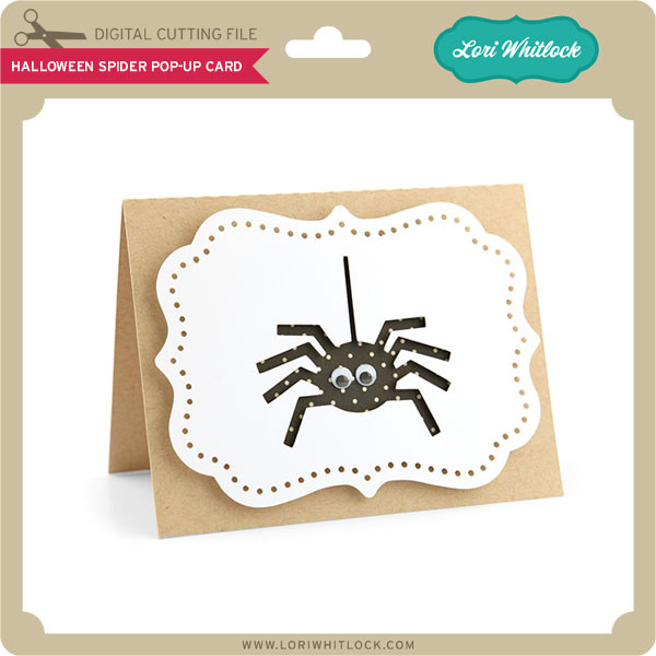 3D Card Spider - Lori Whitlock's SVG Shop