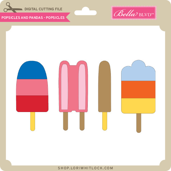 3 Popsicles - Lori Whitlock's SVG Shop