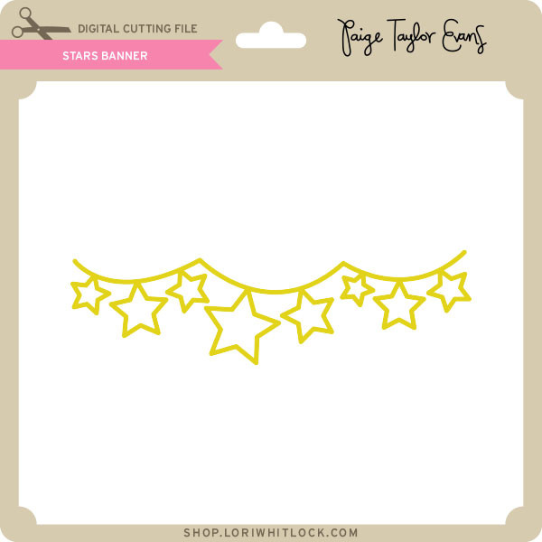 Stars Banner - Lori Whitlock's SVG Shop
